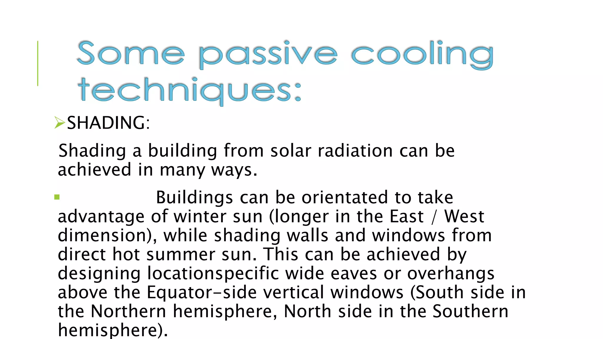 Passive Heating and Cooling System | PPTX