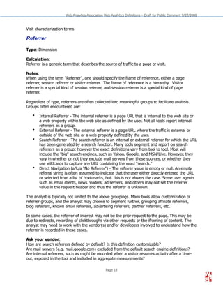 WAA Web Analytics Definitions | PDF