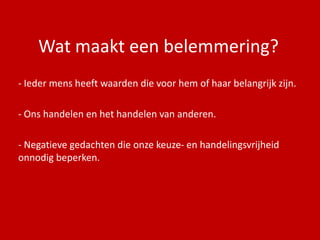 Waarden En Belemmeringen | PPSX