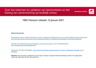 Over het erkennen en valideren van leerresultaten en het belang van ...