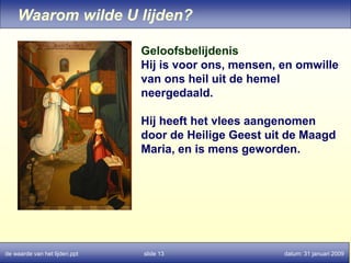 De waarde van het lijden | PPT
