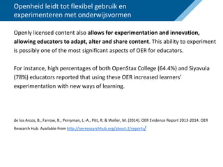 Waarom open onderwijs materialen gebruiken? | PPT