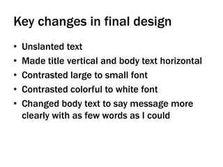 Evolution of a design: Respect Privacy poster | PPTX