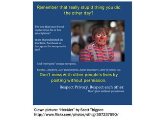 Evolution of a design: Respect Privacy poster | PPTX