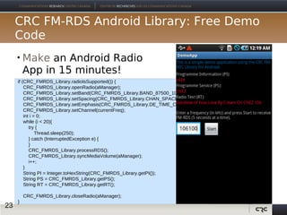 Hybrid FM-RDS/Internet Radio Applications | PDF