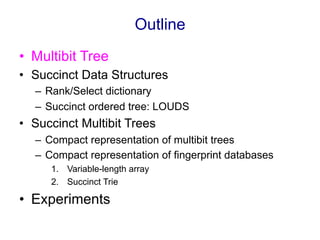 WABI2012-SuccinctMultibitTree | PDF | Databases | Computer Software and Applications