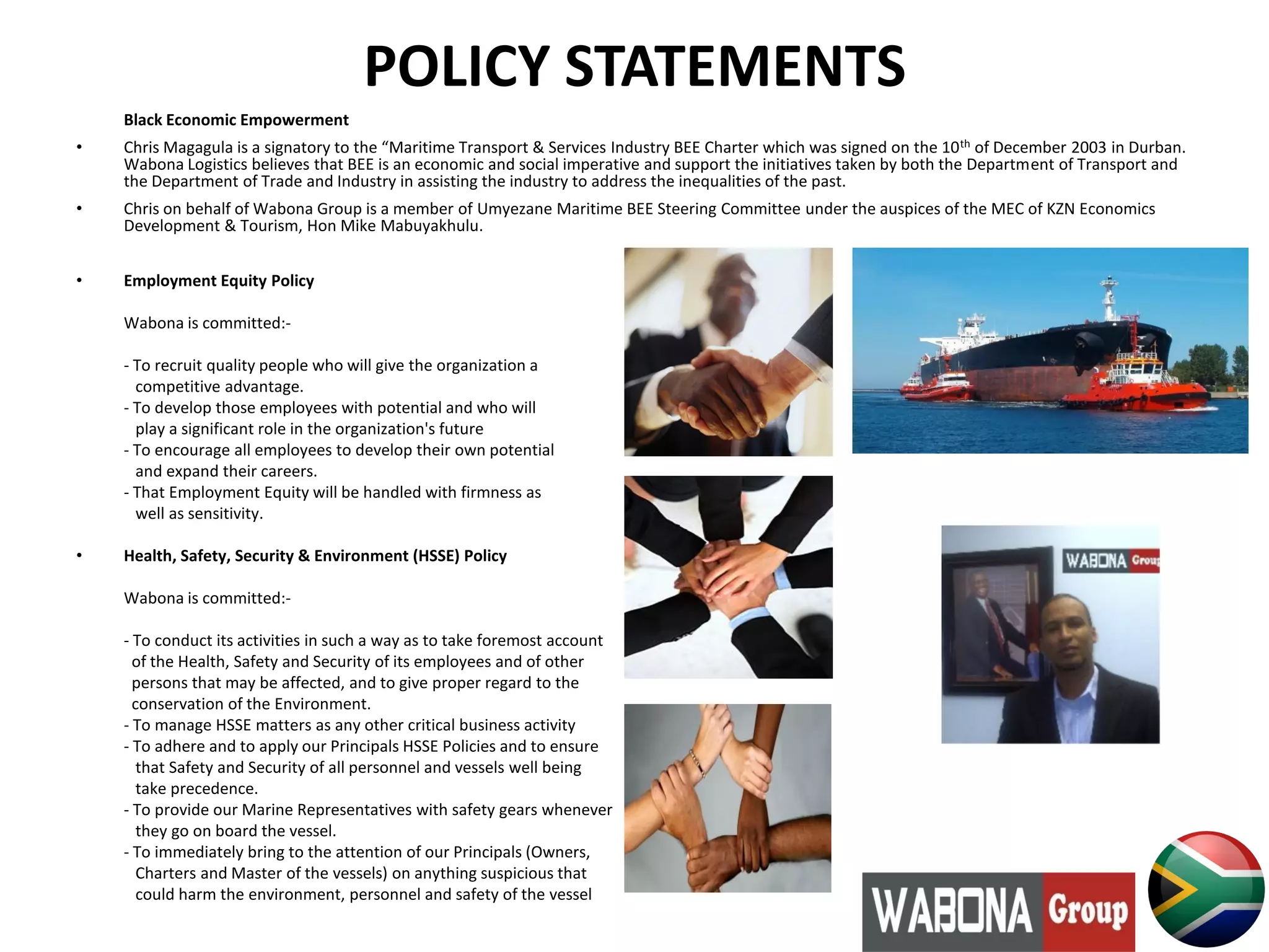 Wabona logistics (pty) ltd profile update | PDF