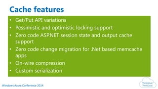 Window Azure Cache | PPTX | Cloud Computing | Internet