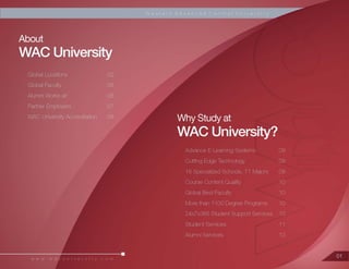 Wac University Offers Great Career Prospects | PDF