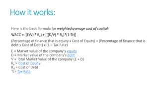 Wacc finance | PPTX