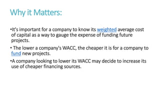 Wacc finance | PPTX | Business Accounting & Finance | Business