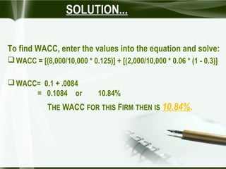 Wacc group presentation | PPT