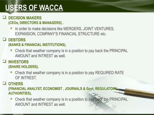 Wacc group presentation | PPT