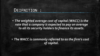 Wacc presentation | PPTX