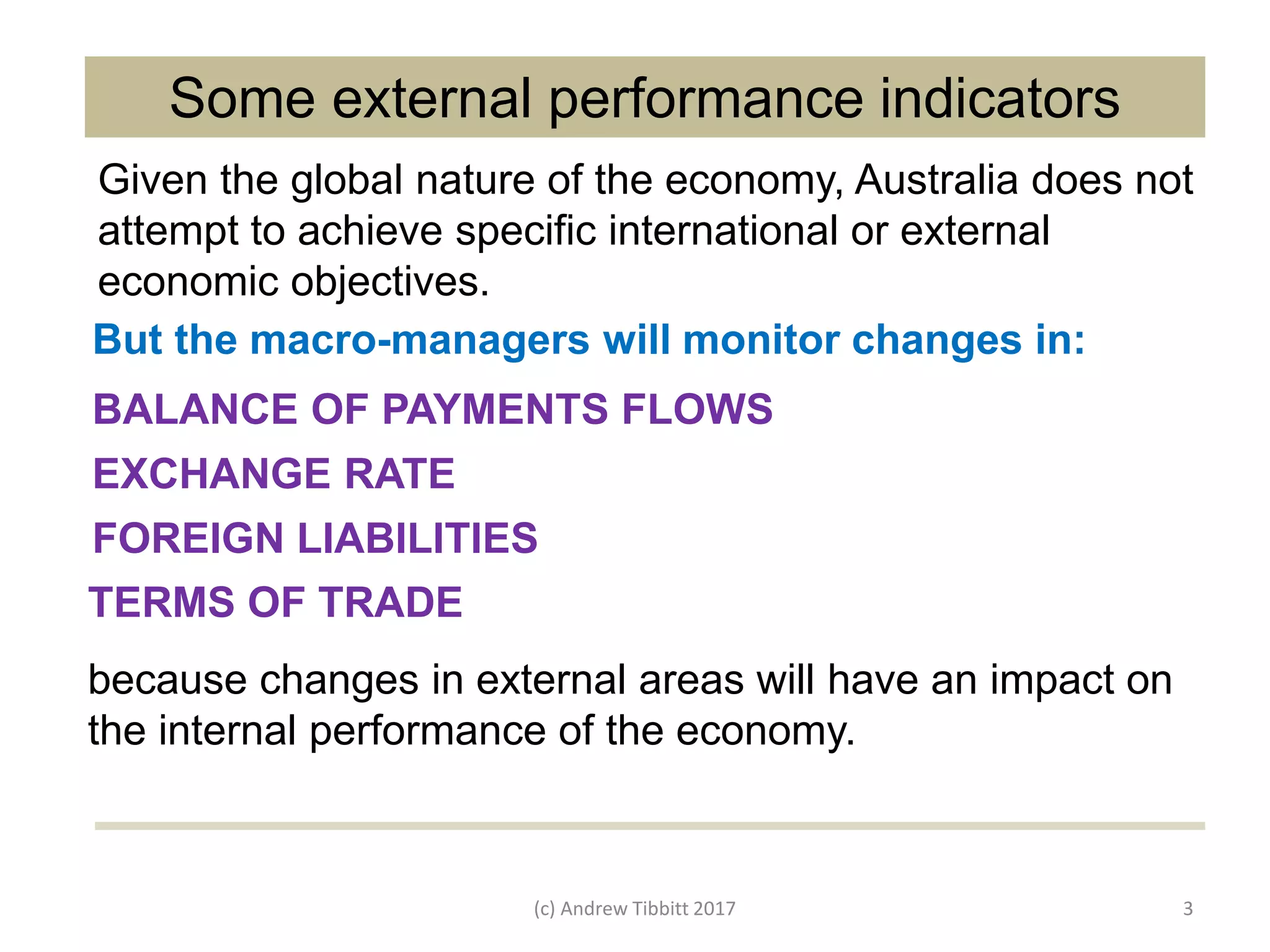 Australia's Economic Performance | PPTX