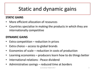 Dynamic Gains from Trade | PPT