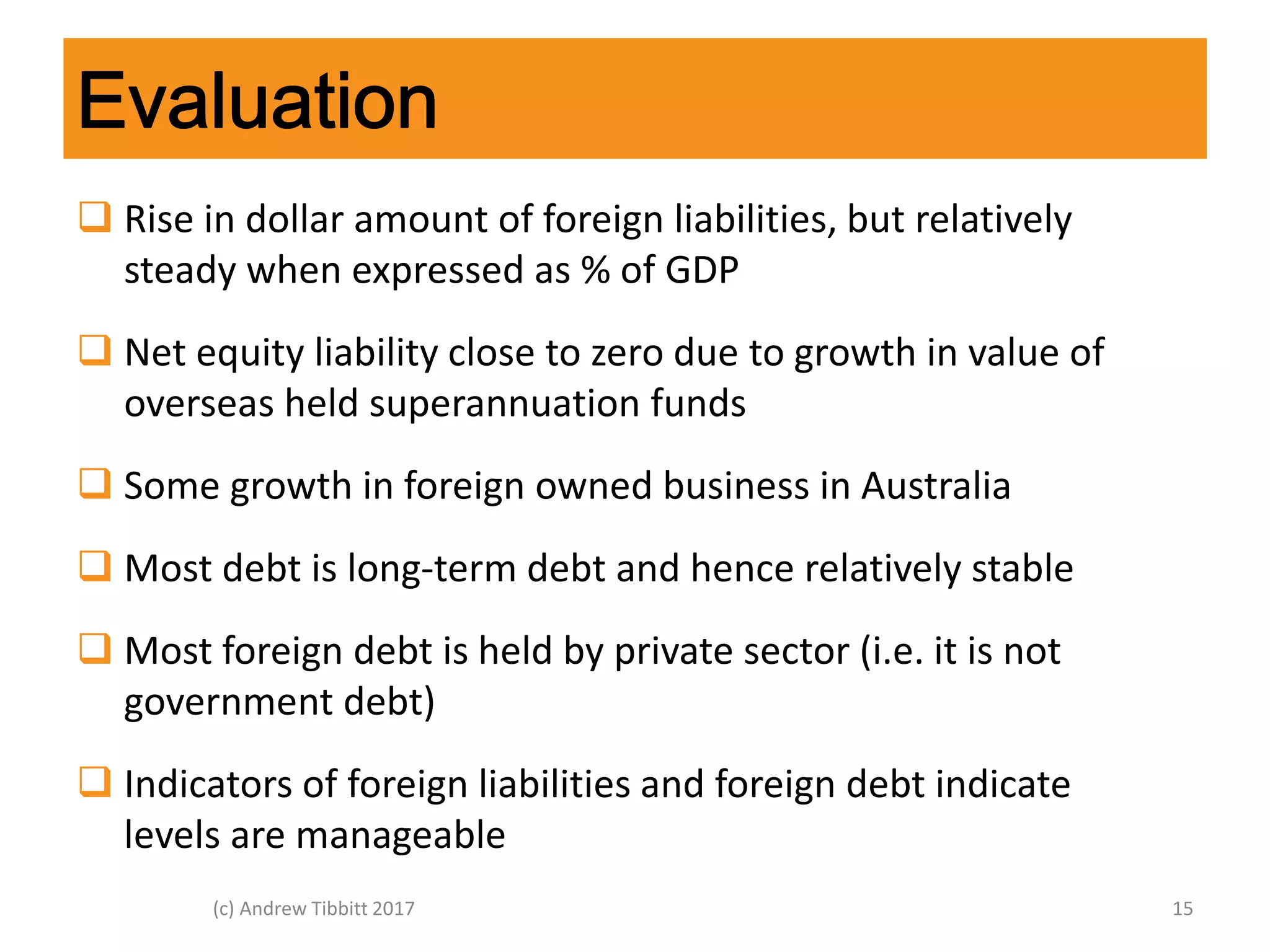 Australia's Foreign Liabilities 1: Concepts and relationships | PPTX