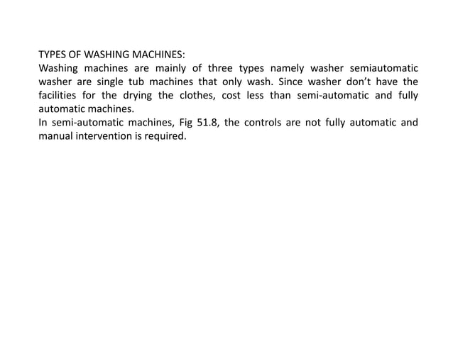 Waching machine[1] | PPTX | Home Appliances | Home & Garden