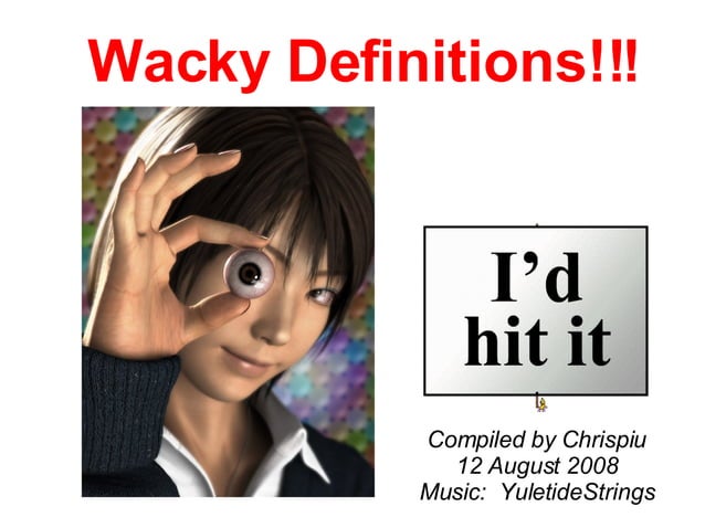 Wacky Definitions | PPT
