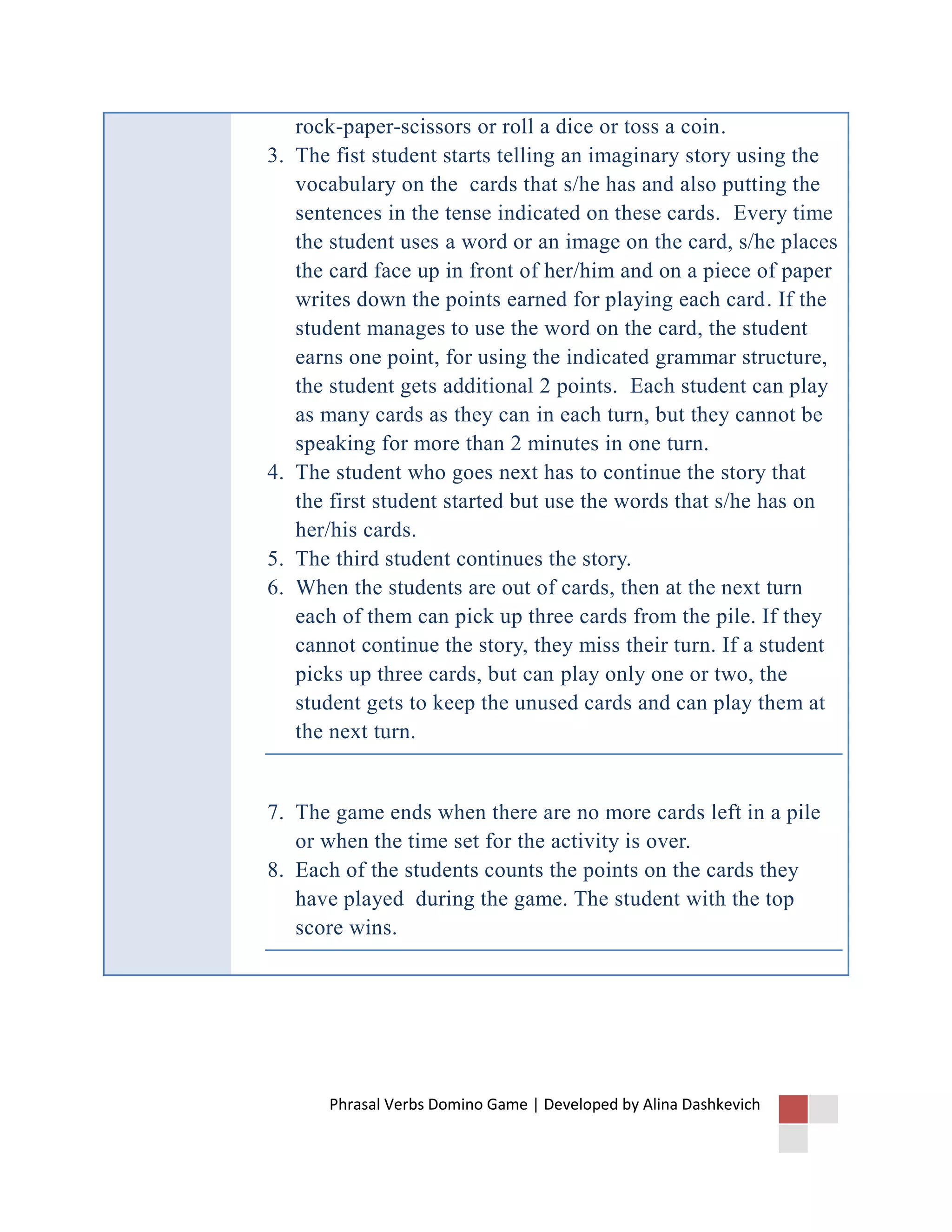 Wacky stories - Comminucative ESL Game to practise vocabulary and ...