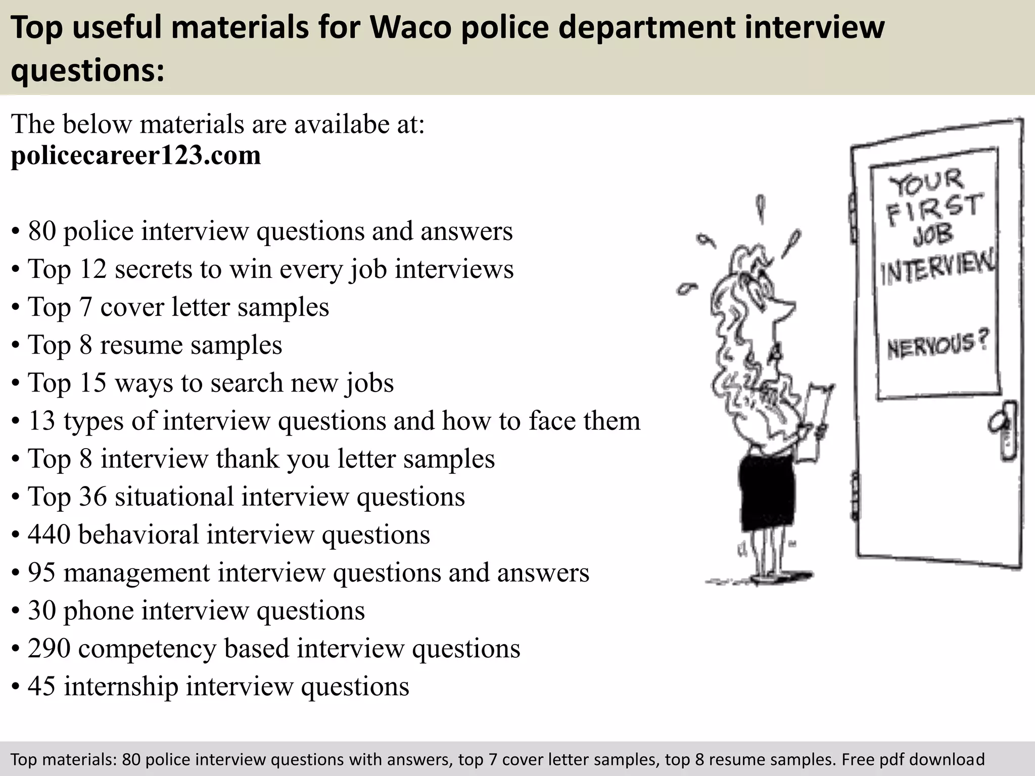 Waco police department interview questions | PPT