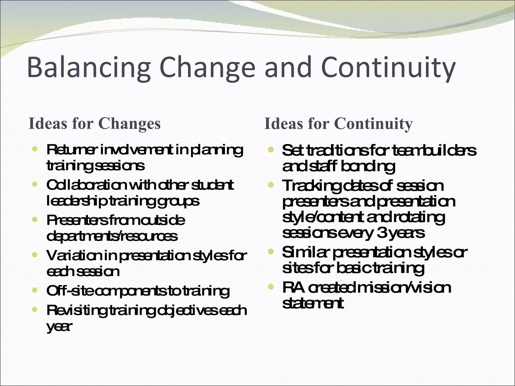 Wacuho Ra Training Presentation | PPT