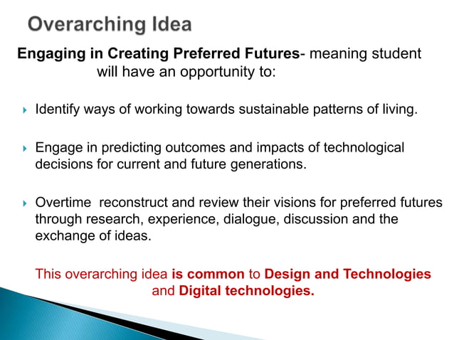 WA Curriculum Outline: Technologies | PPT