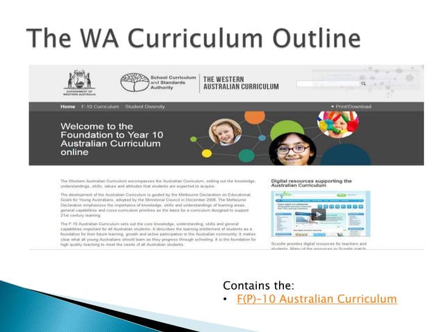 WA Curriculum Outline: Technologies | PPT