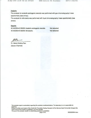 Wada World Antidopping Agency | PDF