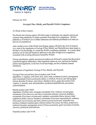 World Anti Doping Compliance | PDF