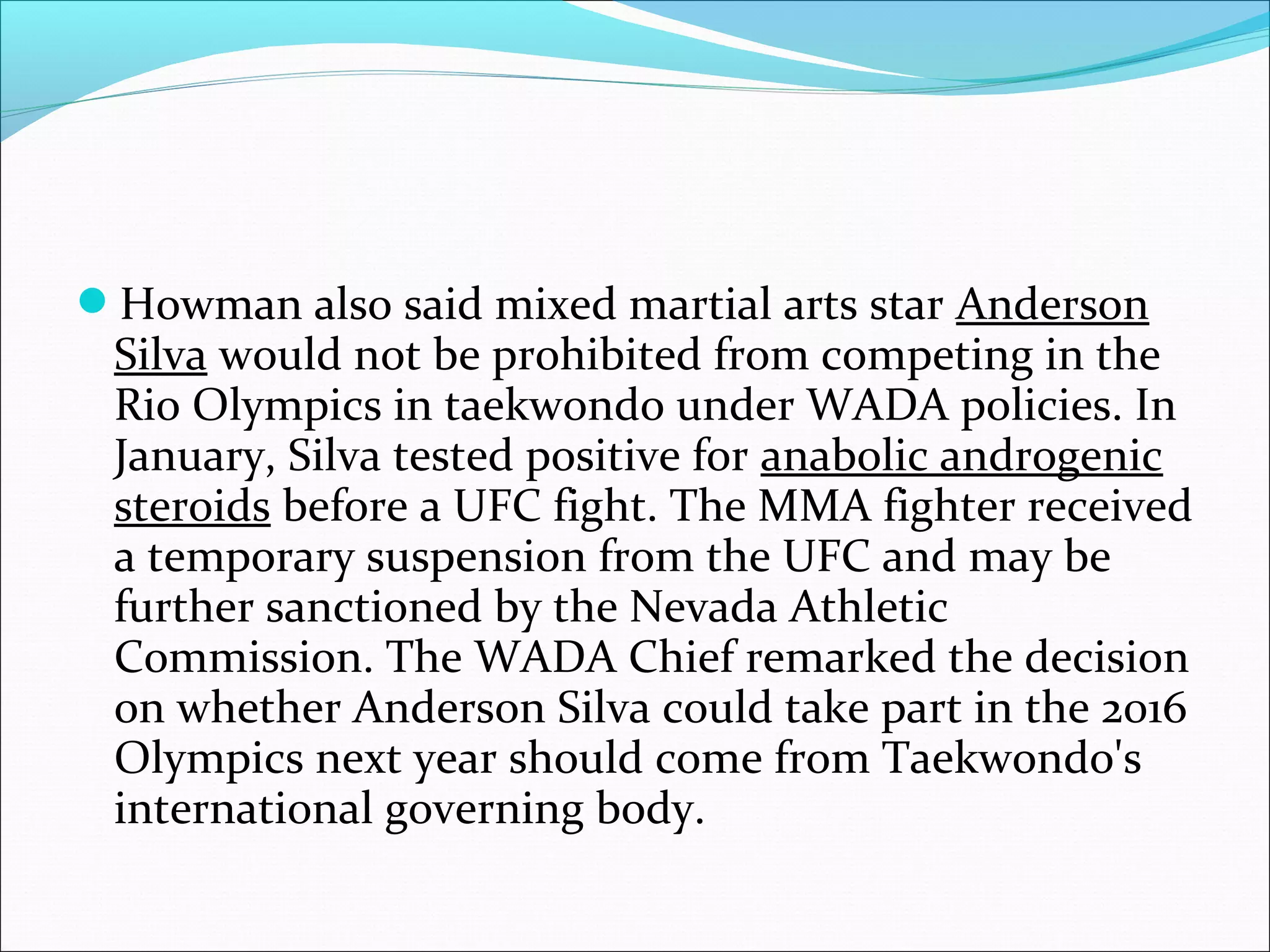 WADA And PCC Enters Into Partnership | PPT