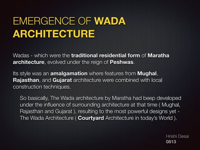 Wada Architecture | PPT