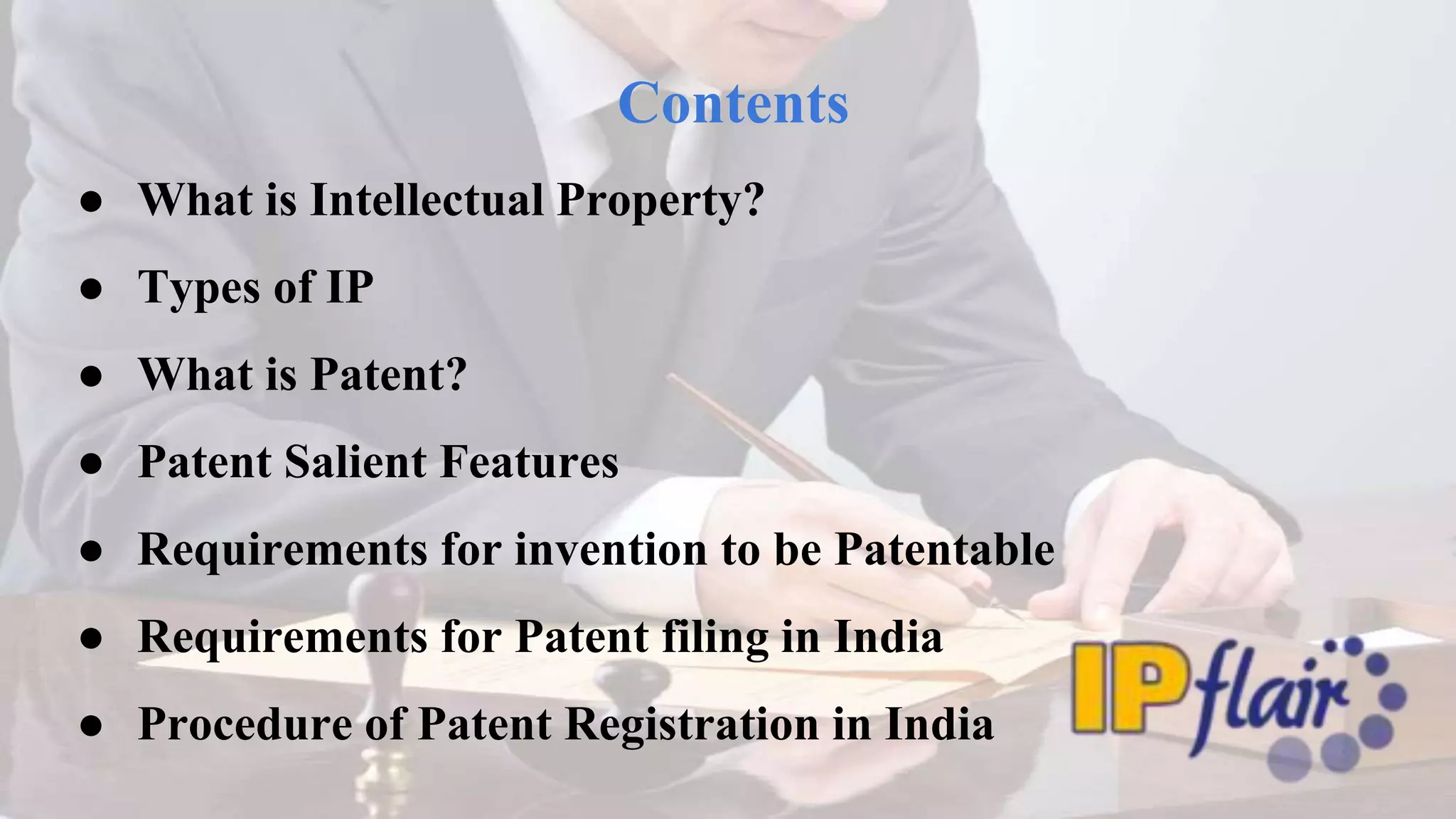 Patent Registration Process In India | PPT