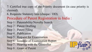 Patent Registration Process In India | PPT