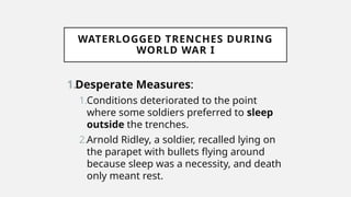World History- World War 1 (Trench, Treaty of Versailles) | PPT