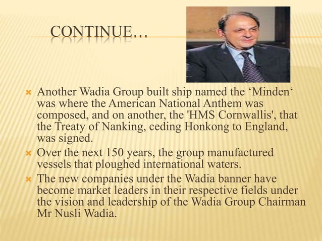 Wadia group | PPT