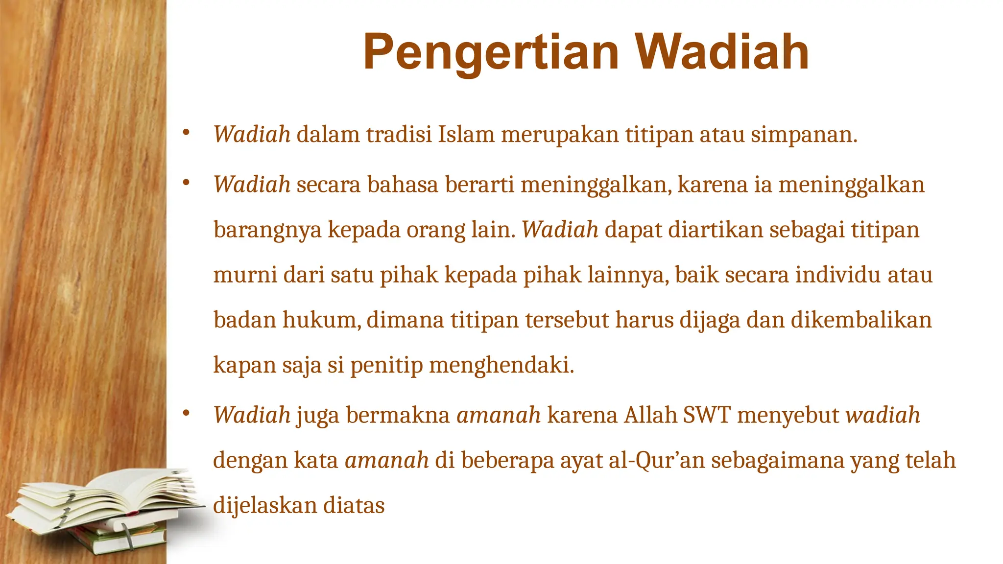 Wadiah dalam Ali Imran 75_Aip Wahidzul Latif.pptx | Free Download