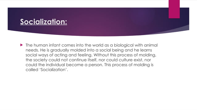 Introduction To Sociology, Definition,Socialization. | PPT
