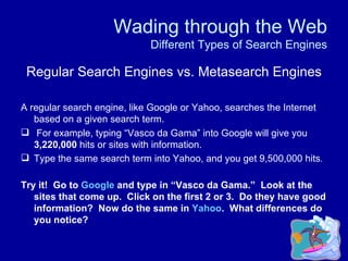 Wading Through The Web | PPT