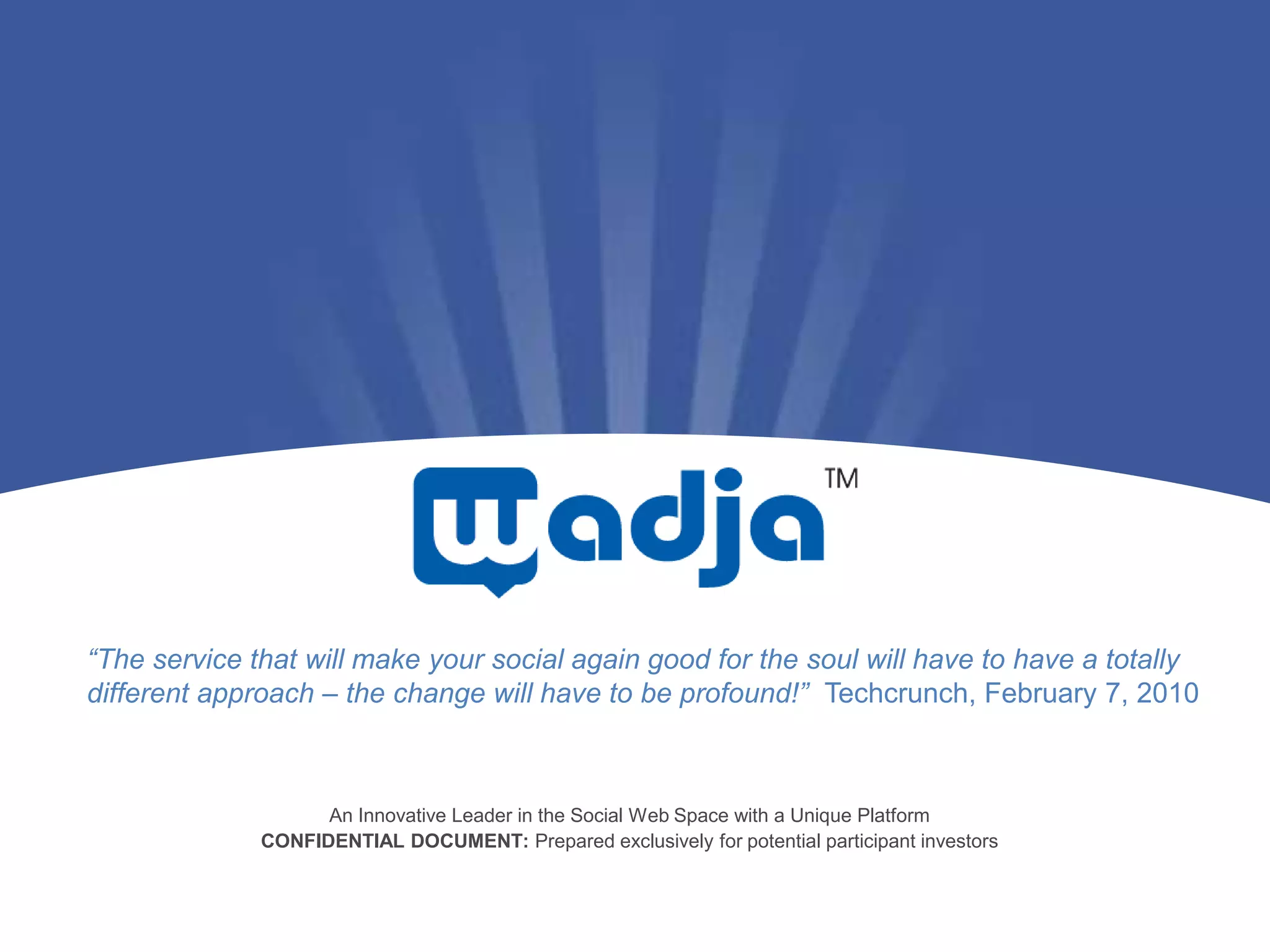 Wadja Marketing | PPTX