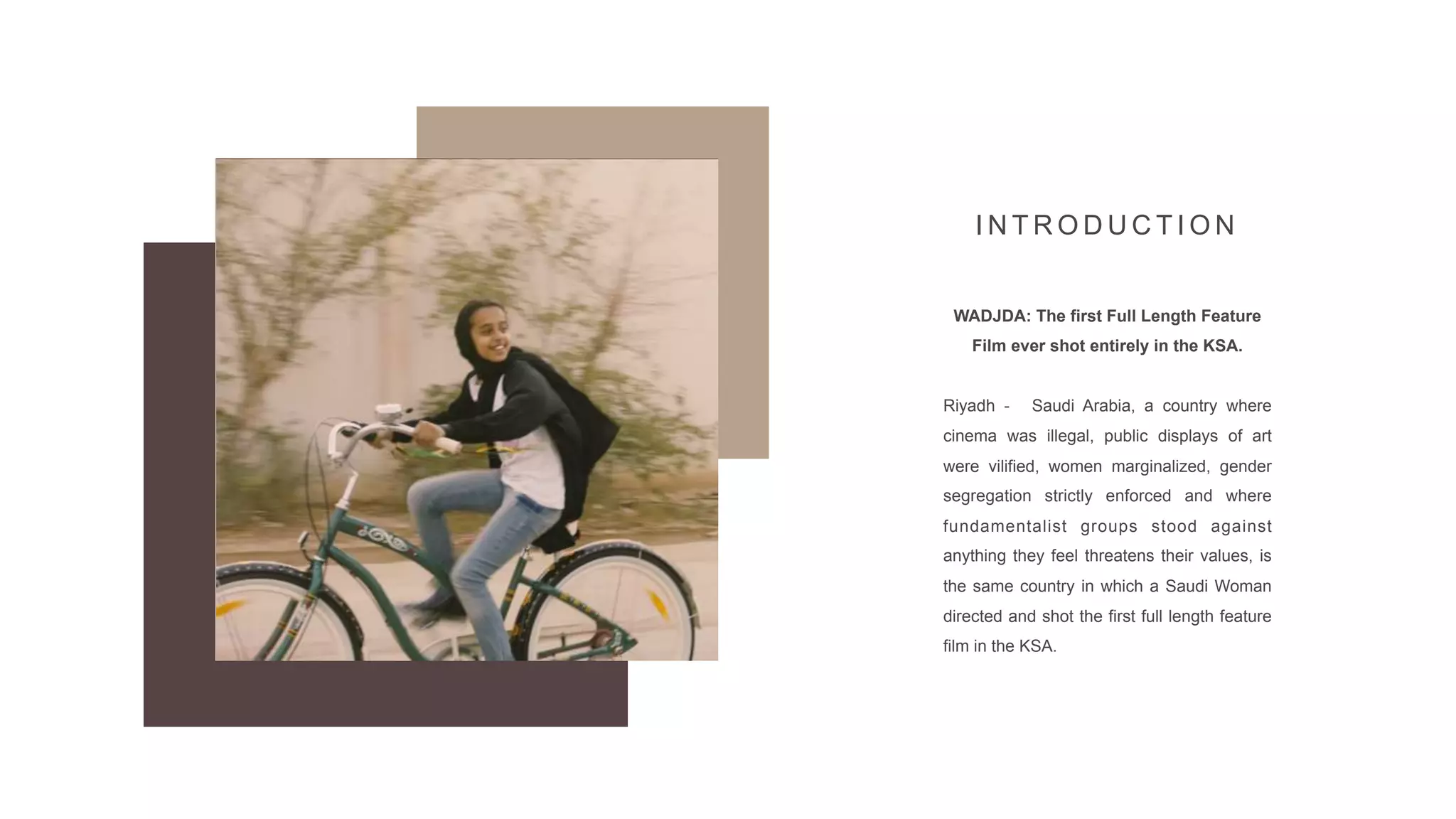 Wadjda - The Film // Project Management - Success Factors | PPT