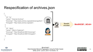 Client-Assisted Memento Aggregation Using the Prefer Header | PPTX