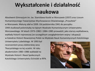 Władysław Bartoszewski | PPT