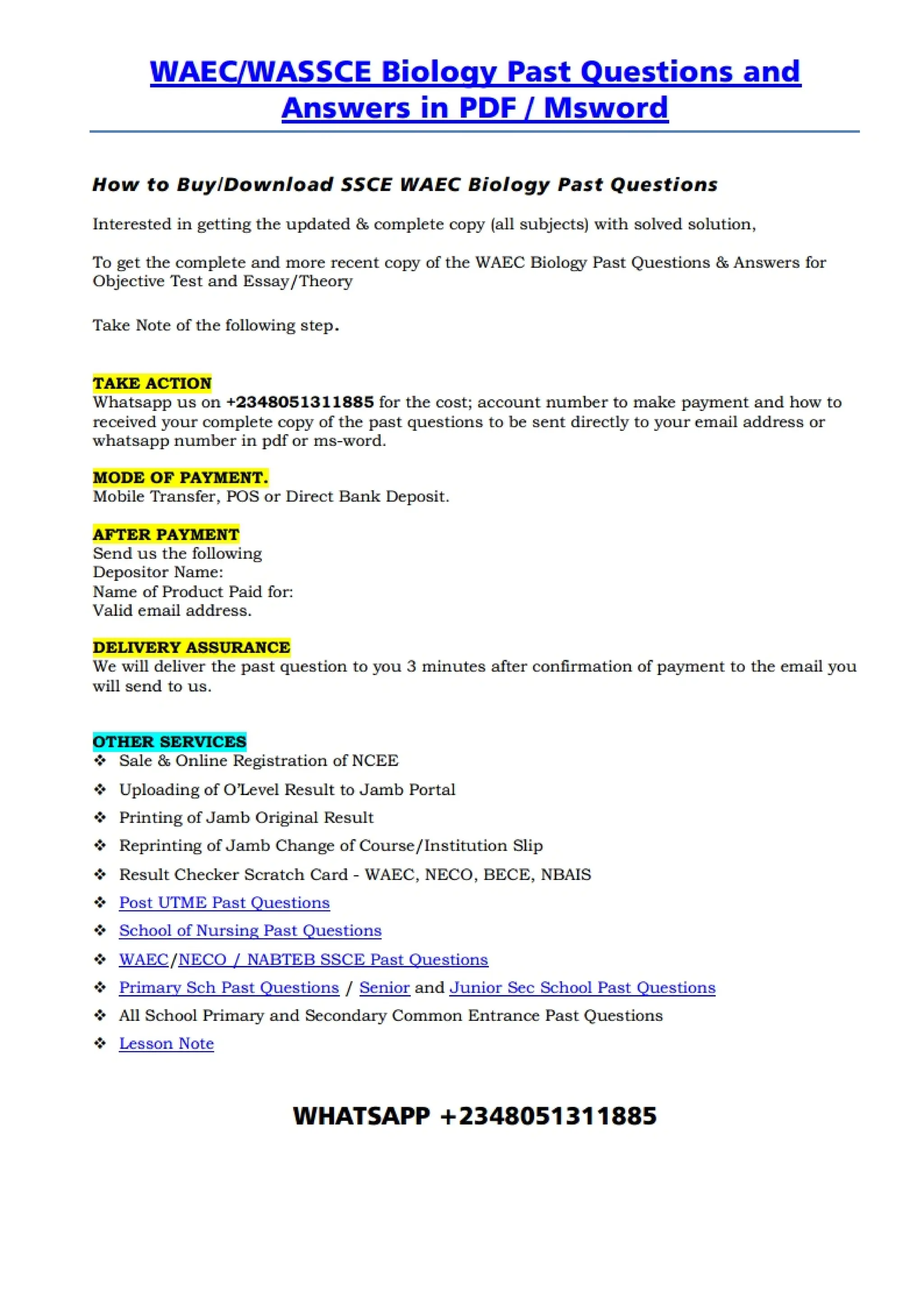 WAEC Biology Objective Essay Questions and Answers.pdf