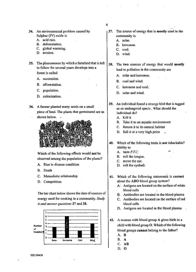 WAEC Biology Objective Essay Questions and Answers.pdf