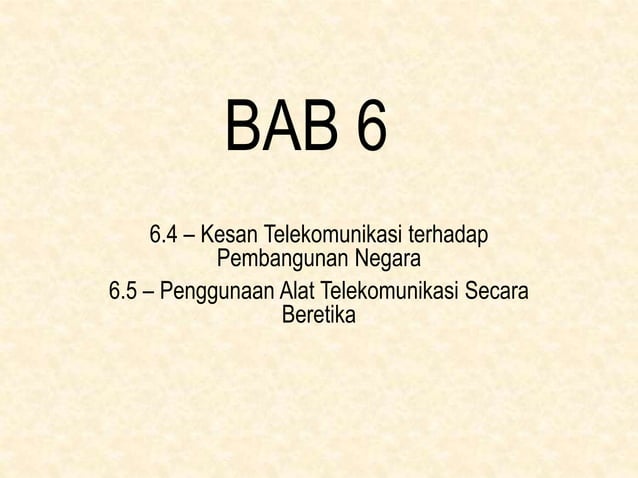 GEOGRAFI TINGKATAN 2 BAB 6 | PPTX