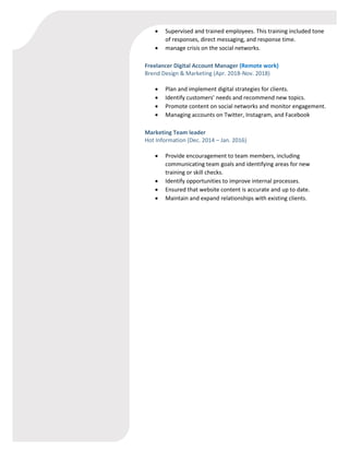 Wafaa ahmad c.v | PDF