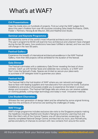 World Architecture Festival 2015 Guide | PDF