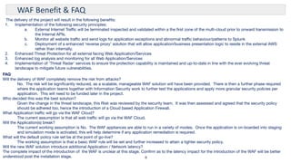 WAF Deployment proposal | PPT