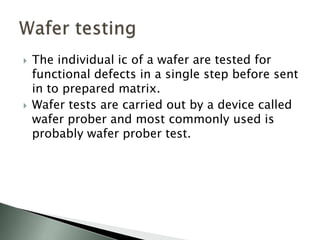 Wafer cutting | PPTX